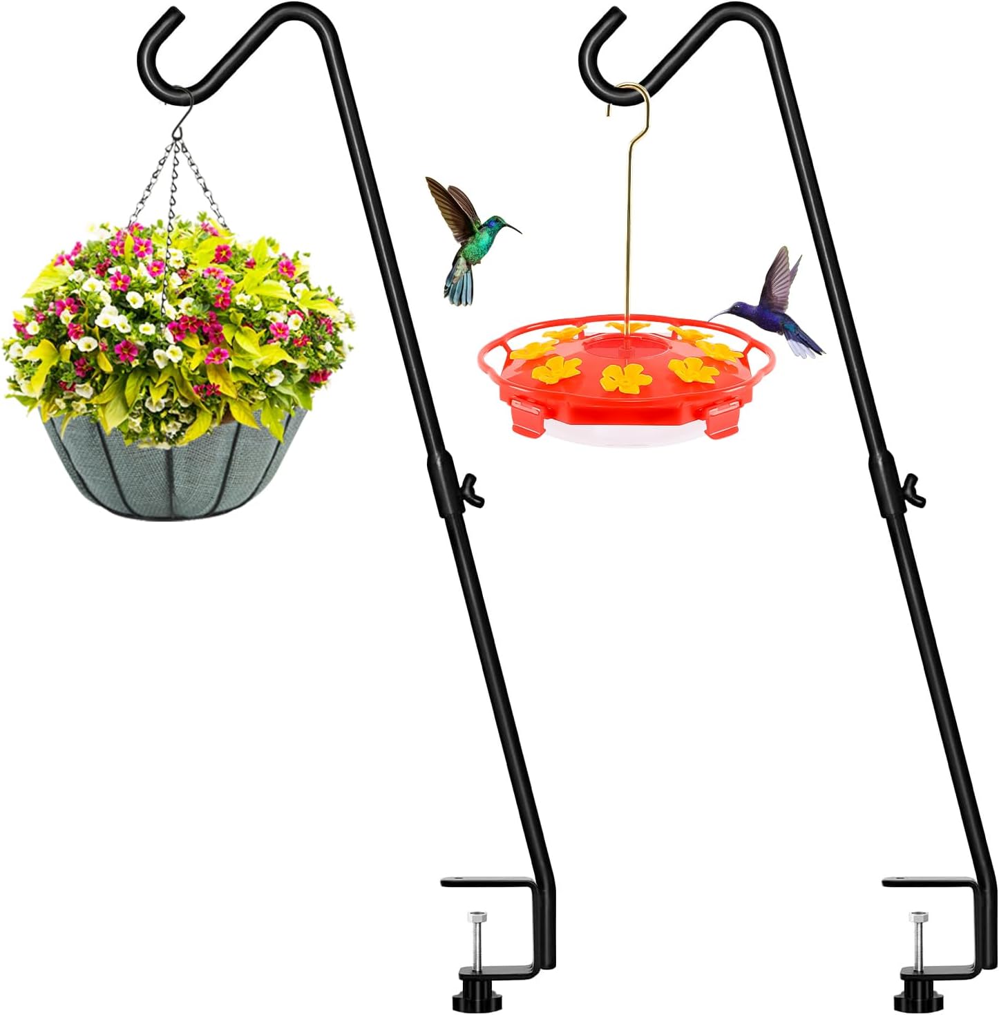 Amazon.com: More Birds 33-Inch Clamp-On Deck Hook, Steel, Bird Feeders ...