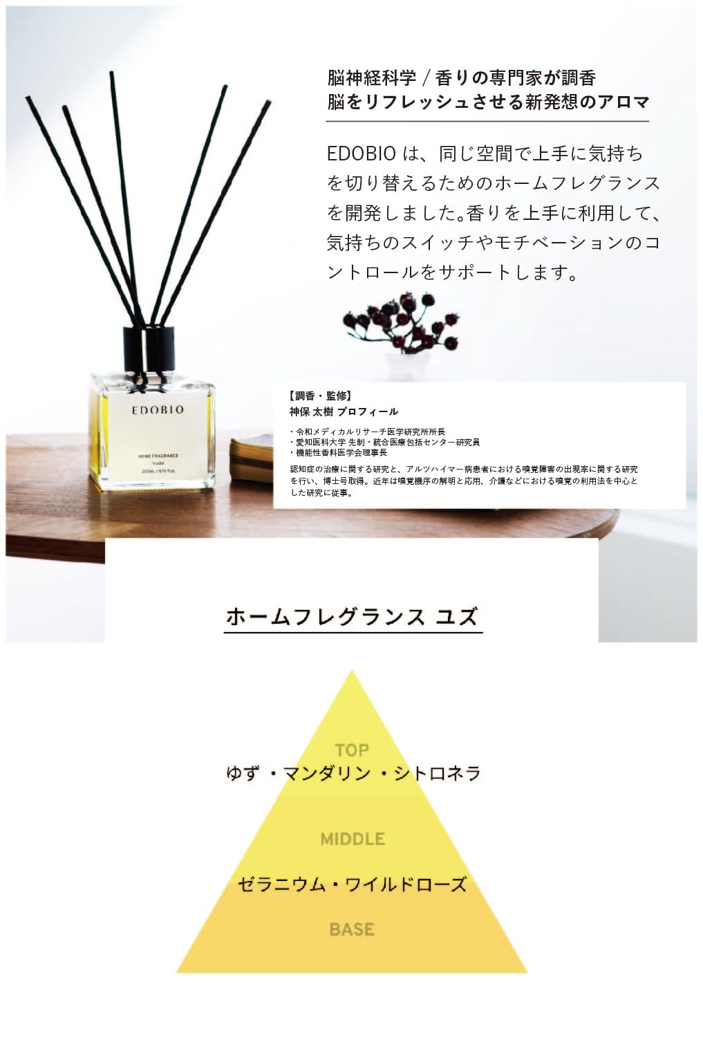 Amazon.co.jp: EDOBIO ホームフレグランス ユズ [ 100% 天然成分