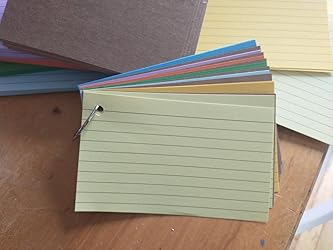 Amazon.com : 400 Pieces Colored Index Cards 3x5 Inches, Ruled Index ...