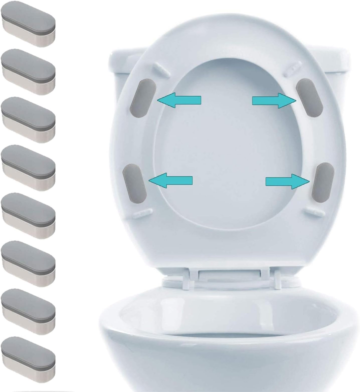 Bidet Toilet Seat Bumpers With Strong Buffer and Adhesive Function For ...