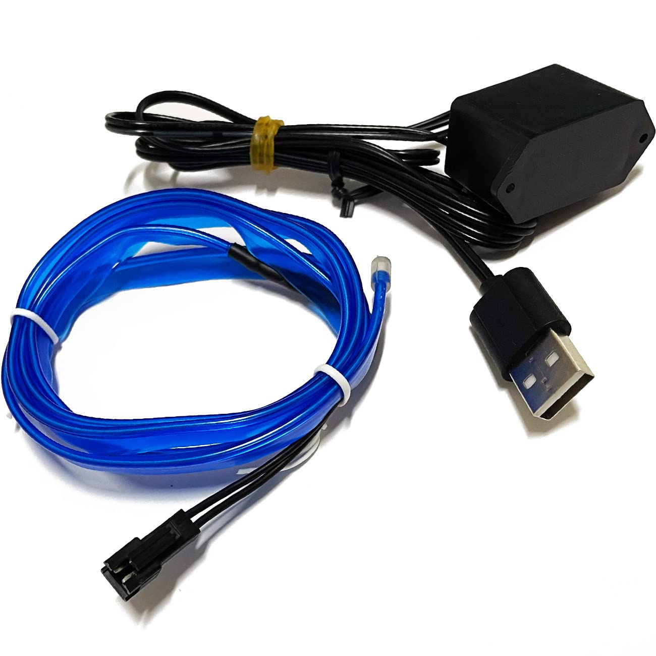 Amazon | LEDテープライト LEDテープ ELワイヤー ブルー 1m USBタイプ ネオン 隙間に挟める モール | LEDテープ | 車＆バイク