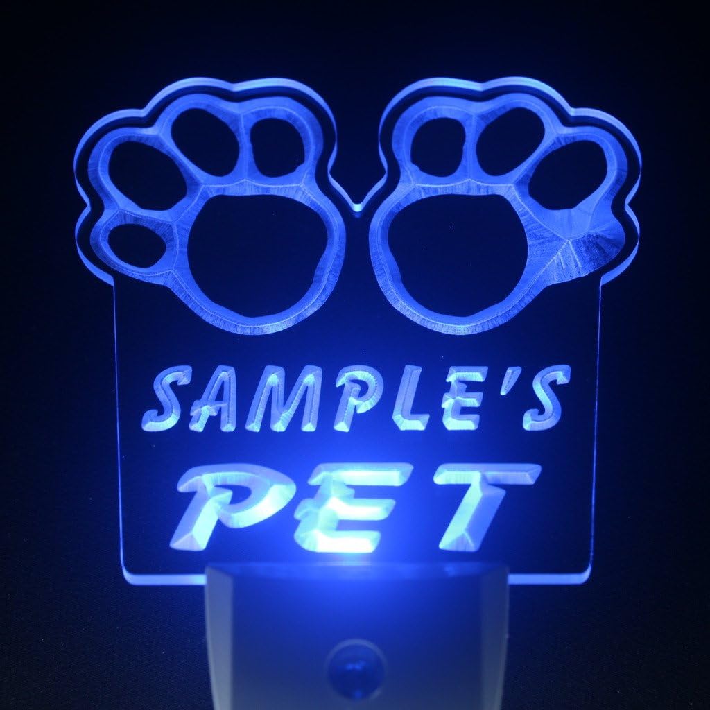 Amazon.com : ADVPRO wsqq-tm Name Personalized Custom Pet Grooming Paw ...