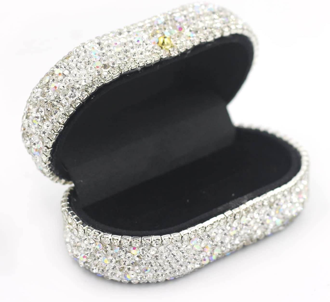 Amazon.com: Bestbling Bling Luxury Ring Box Earrings Pendant Ring Case ...
