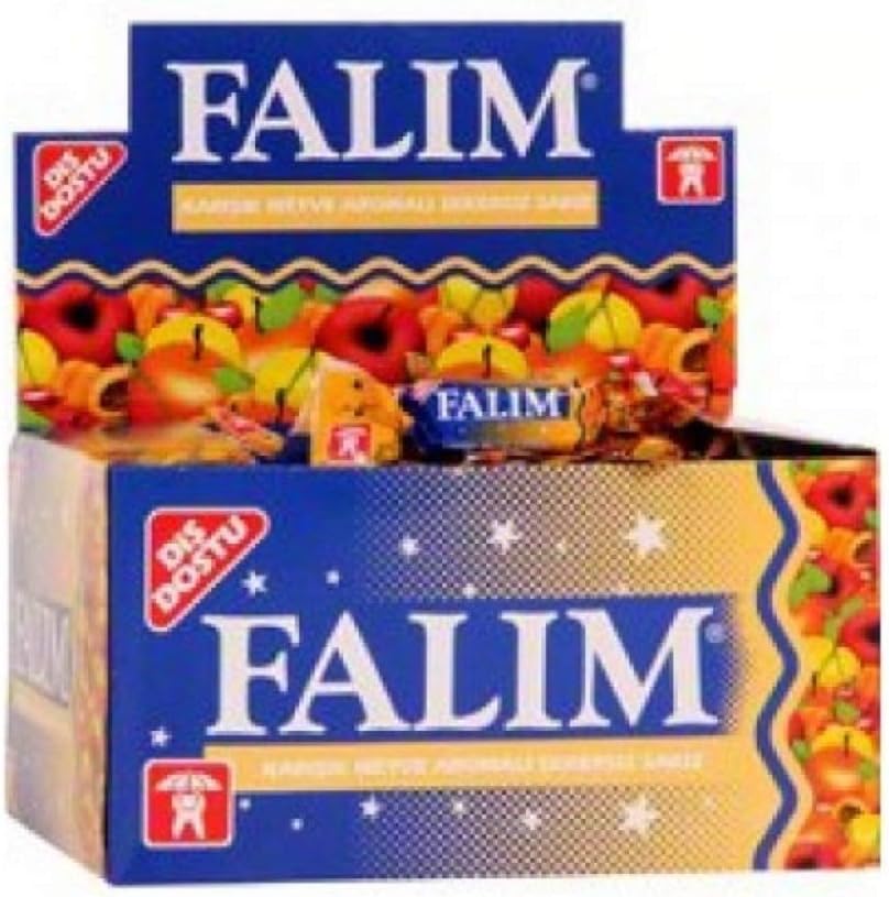 Amazon.com : Sugarless Falim Plain Gum Fruit Mix Flavoured ...