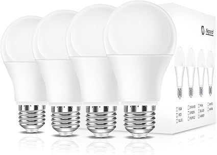 Full Spectrum Light Bulb, 6000K Natural Sunlight Bulbs, 9W 60W ...
