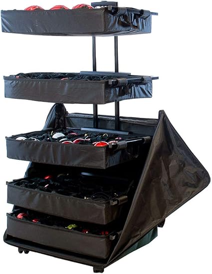 120-Ornament Telescoping Christmas Storage Box with 5 Removable Trays ...