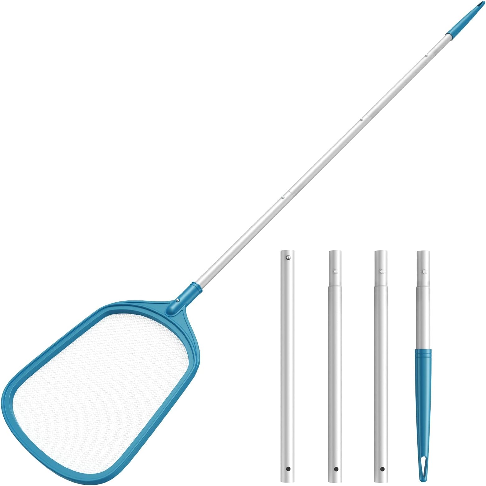 Amazon.com : SORSWEET Professional Pool Skimmer Net 57.5 inch with 4 ...