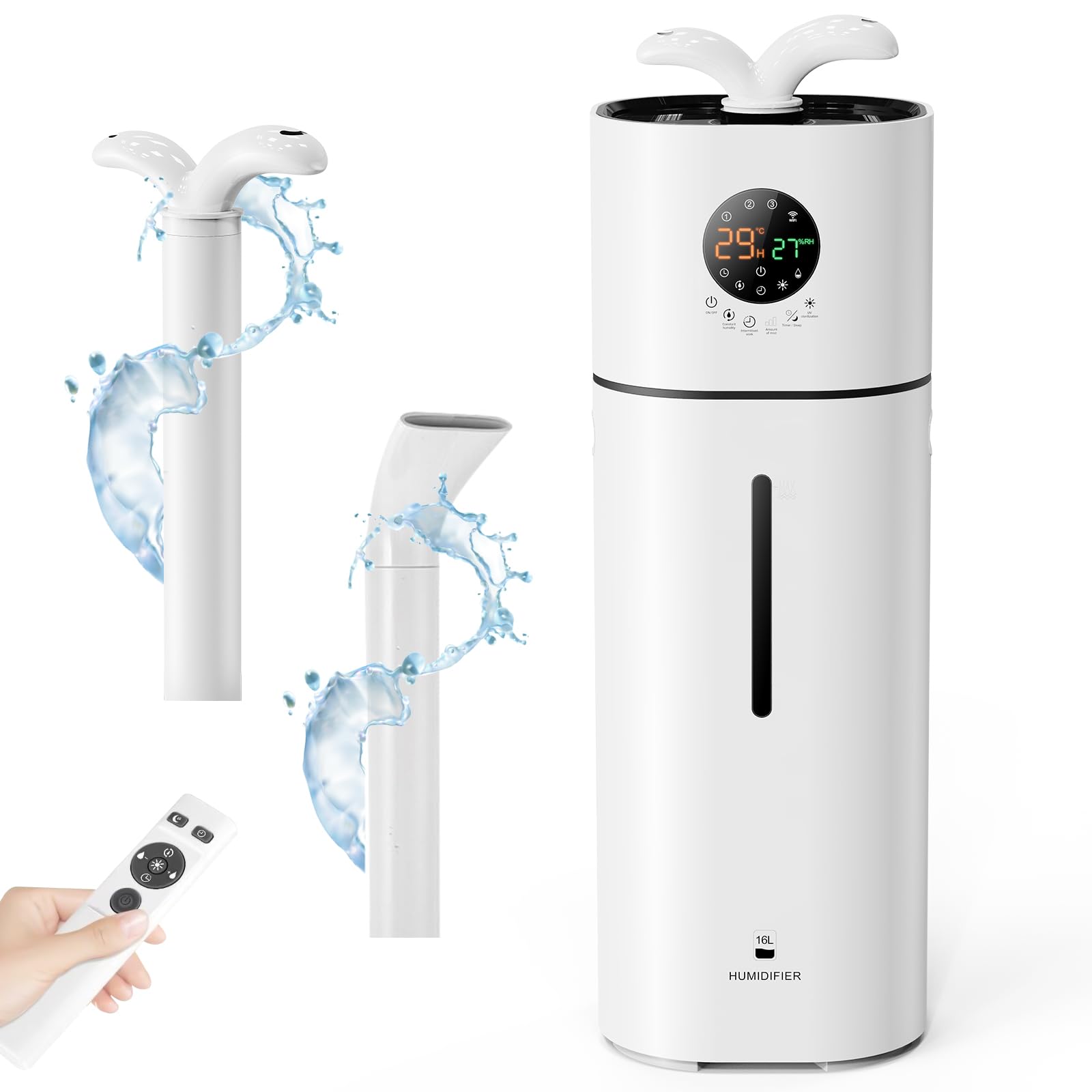 Amazon.com: Humidifiers for Home Large Room 4.2Gal 16L Wholehouse ...