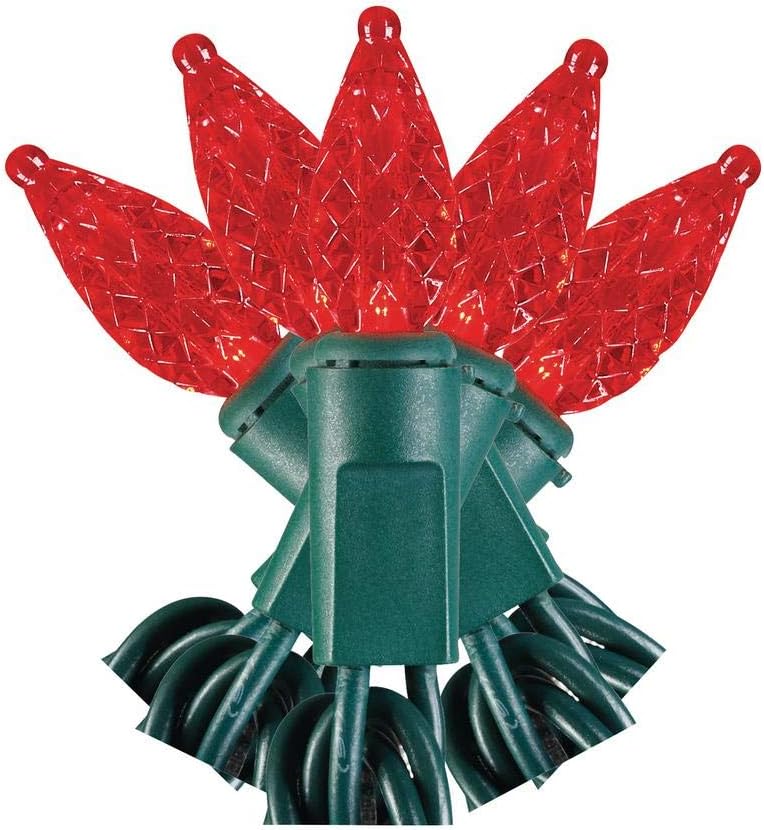 Amazon.com: Home Accents Holiday 50 LED RED C3 Lights - Super Bright ...
