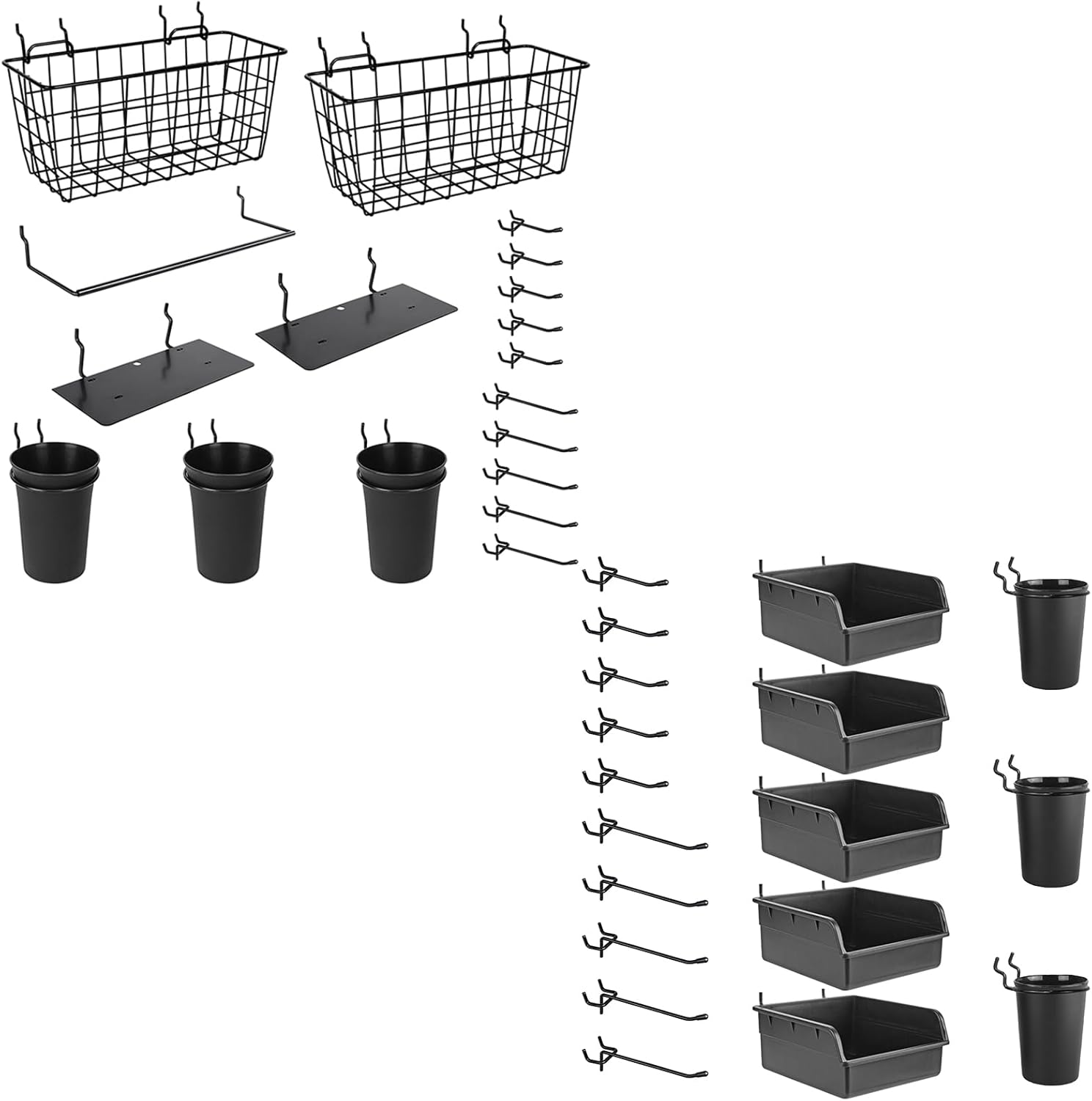 Amazon.com: 1/8" and 1/4" Peg Board Accessories 36-Pack, Peg Board ...