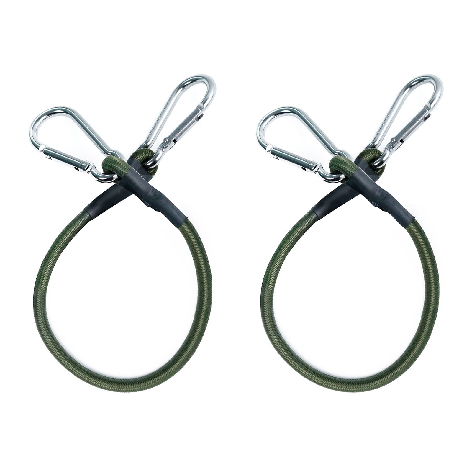 24 Bungee Cords with Clips Hooks Carabiner Hooks River Tube Rope ...