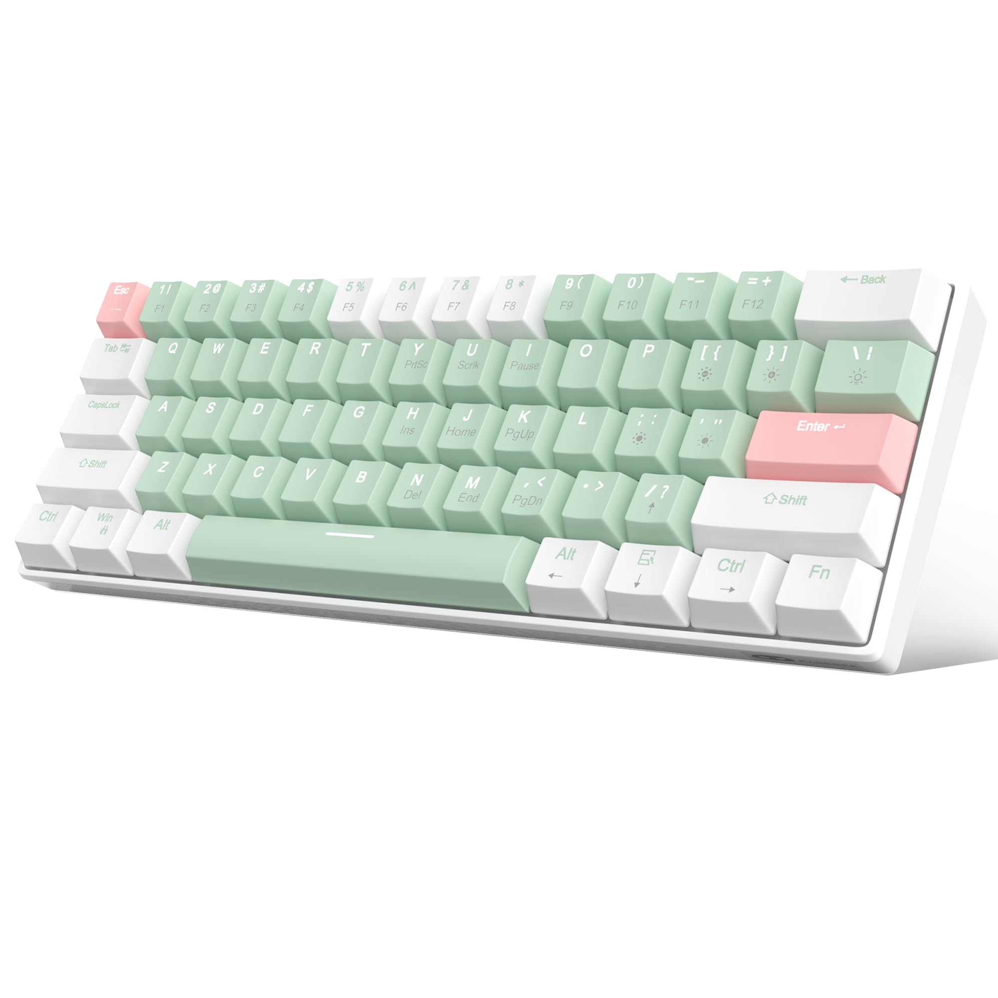 60% Mechanical Gaming Keyboard with Silencing Cotton, Mixed Color ...
