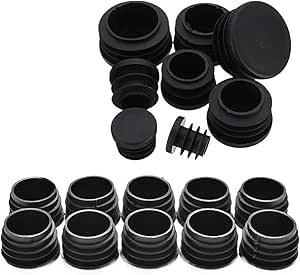 Amazon.co.jp: 16 PCS Plastic Round Inner Plug Tubular End Blanking Cap ...