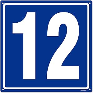 Amazon.com: 12x12" Parking Lot Number 12 Sign - High-Intensity Grade ...