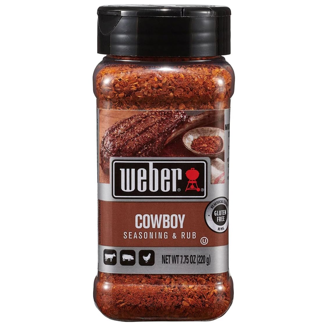 Amazon.com : Weber Cowboy Gourmet Seasoning & Rub, No Artificial ...