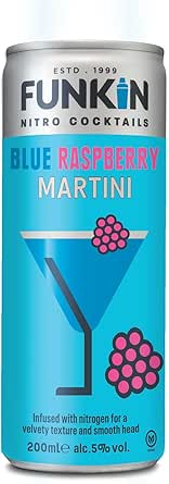 Funkin Nitro Can Blue Raspberry Martini Pre-Mixed Cocktail Cans 200 ml ...