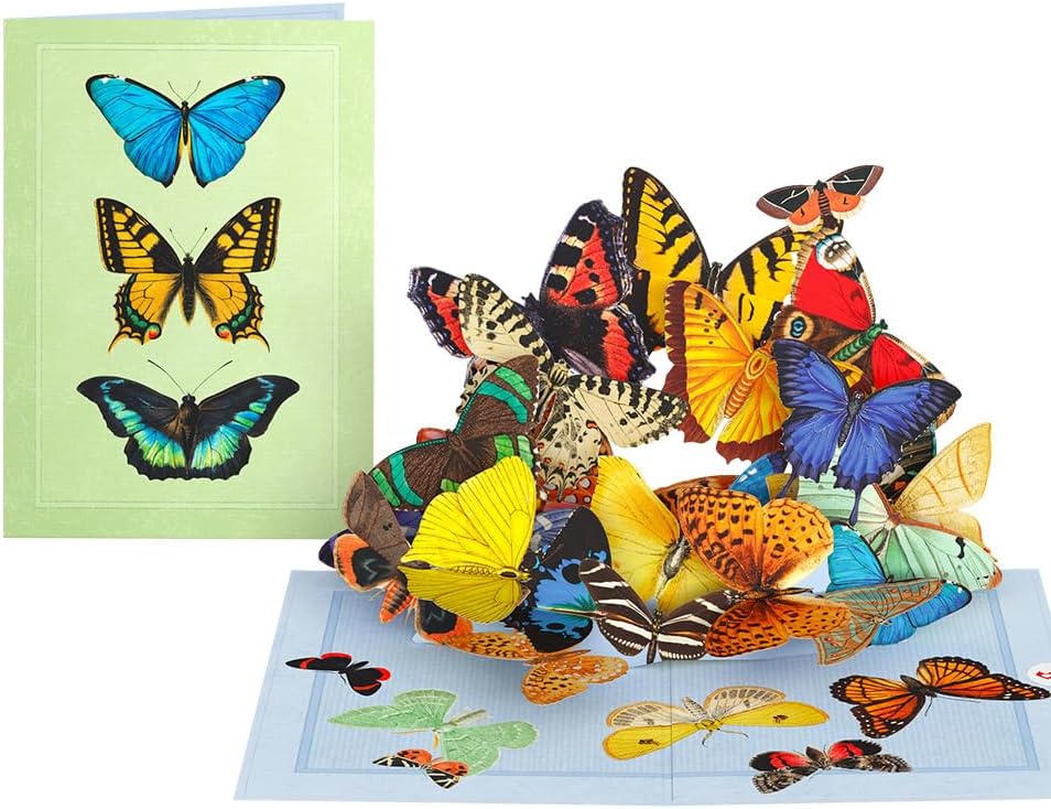 Amazon.com : Lovepop Butterflies in Flight Pop Up Card - 3D Butterfly ...