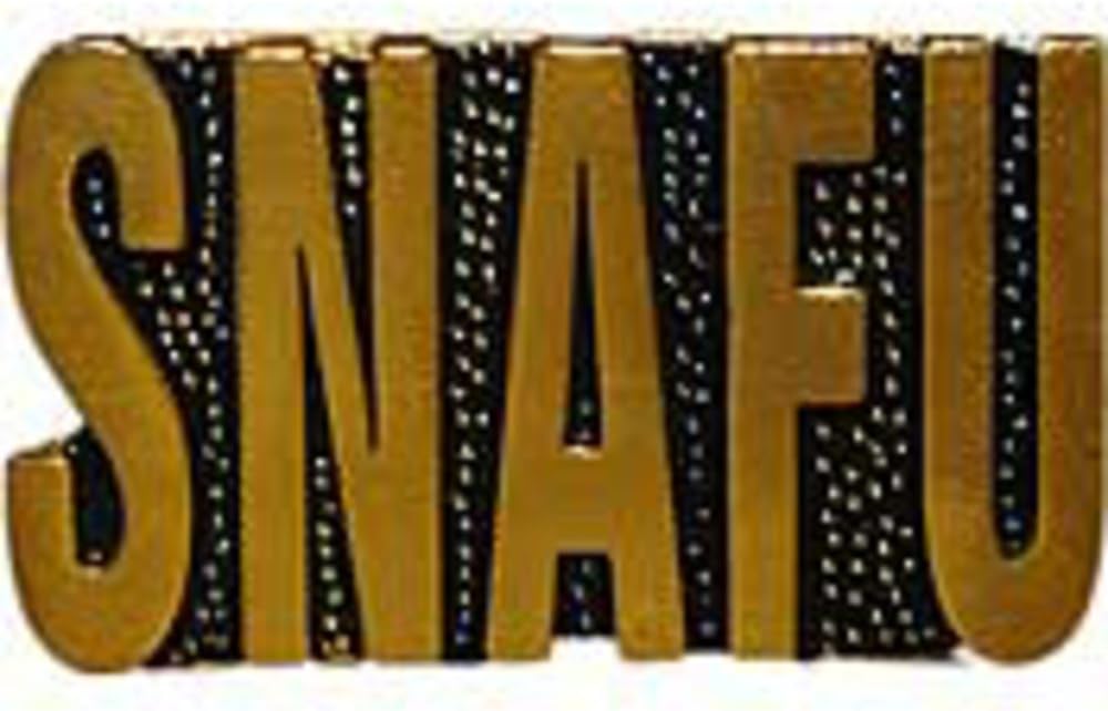 Amazon.com: EagleEmblems P12459 PIN-Script,Snafu (Situation Normal) (1. ...