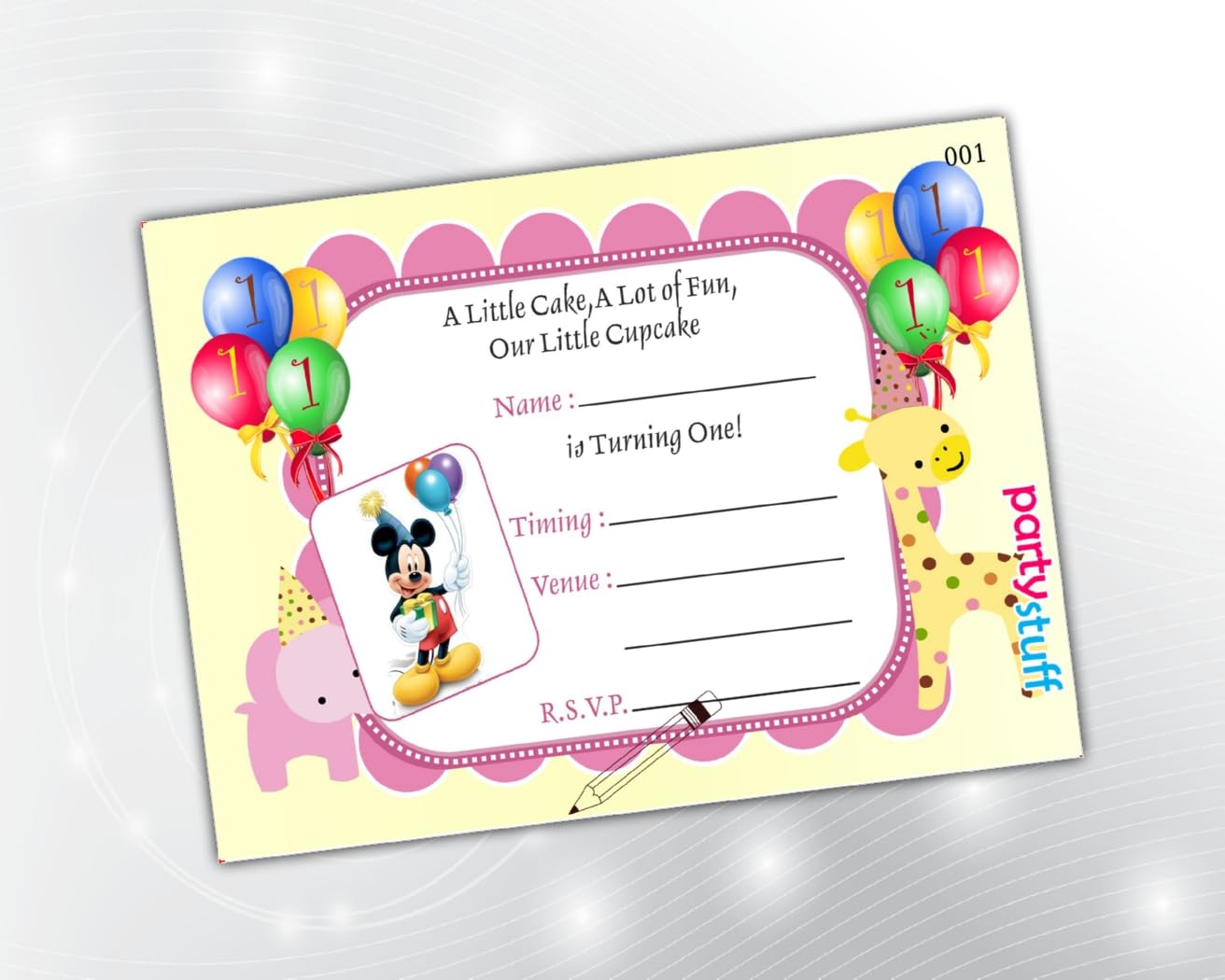 Mickey Mouse Invitation Cards Mickey Mouse Birthday Invitation Card