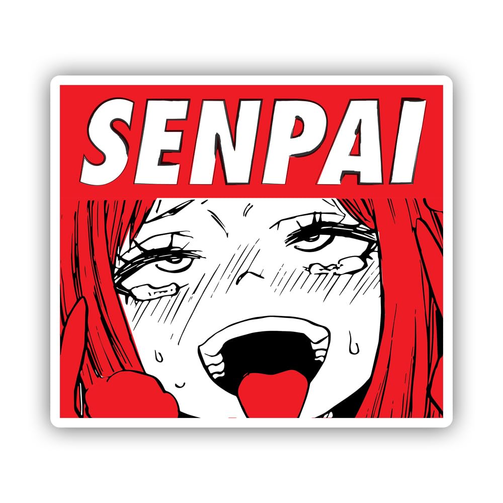 Amazon.com: fagraphix Waifu Senpai Sticker Decal - Self Adhesive Vinyl ...