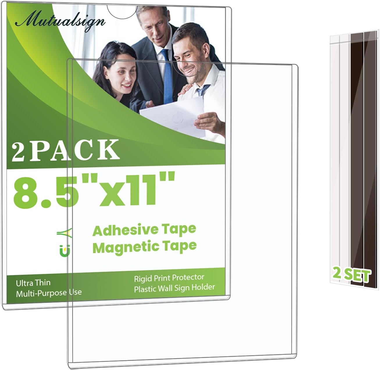 Amazon.com : VAIIGO 10 Pack Magnetic Sign Holder 8.5 x 11, Rigid ...