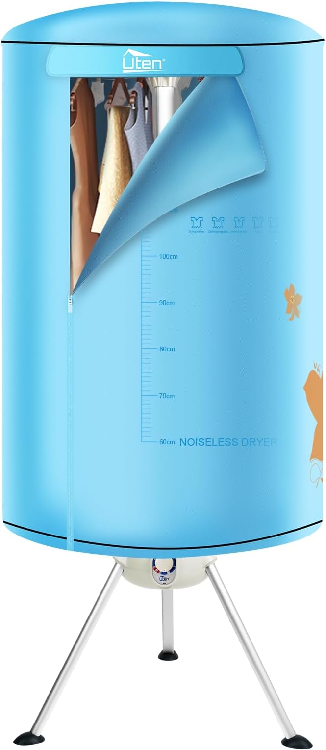 DrySoon Heated Clothes Airer Drying Pod – Holds Up To 12 Hangers ...