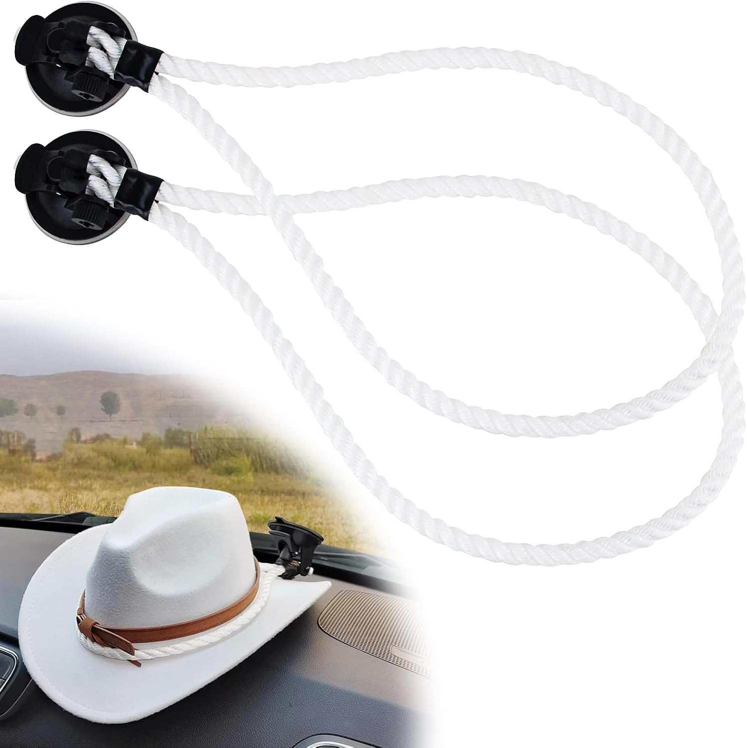 Amazon.com: Mesen 2 PCS Hat Mounts, Cowboy Hat Mounts for Your Vehicle ...