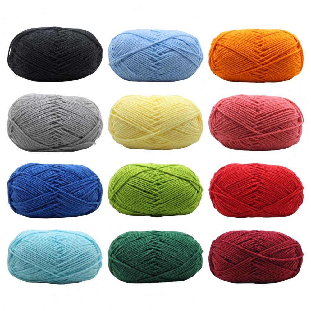Arteza Fil Acrylique Pour Crochet Et Tricot, 4 écheveaux, 100 % ...