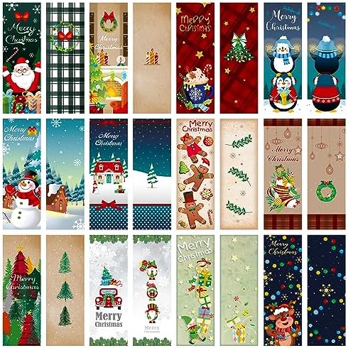JSRQT 36 Pieces Paper Bookmark Book Markers Christmas Page Clips Cute ...