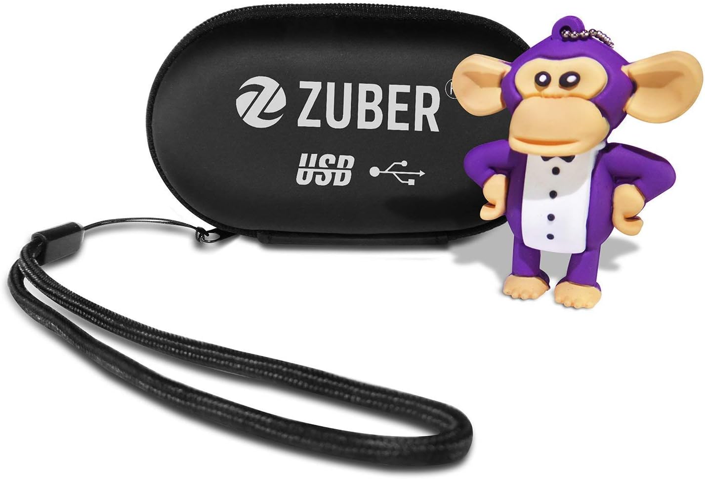 Amazon.com: zuber 8GB Novelty Cartoon Cute Big Ears Purple Monkey USB ...