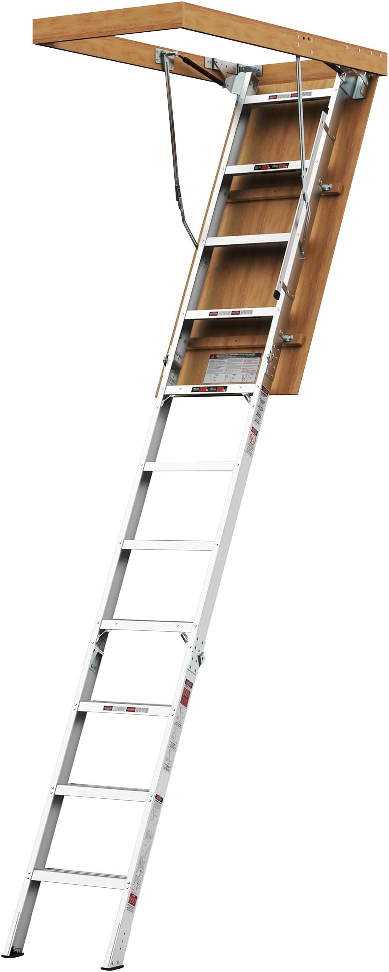Lyromix Aluminum Attic Ladder Pull Down System, 10 Foot Pull Down ...