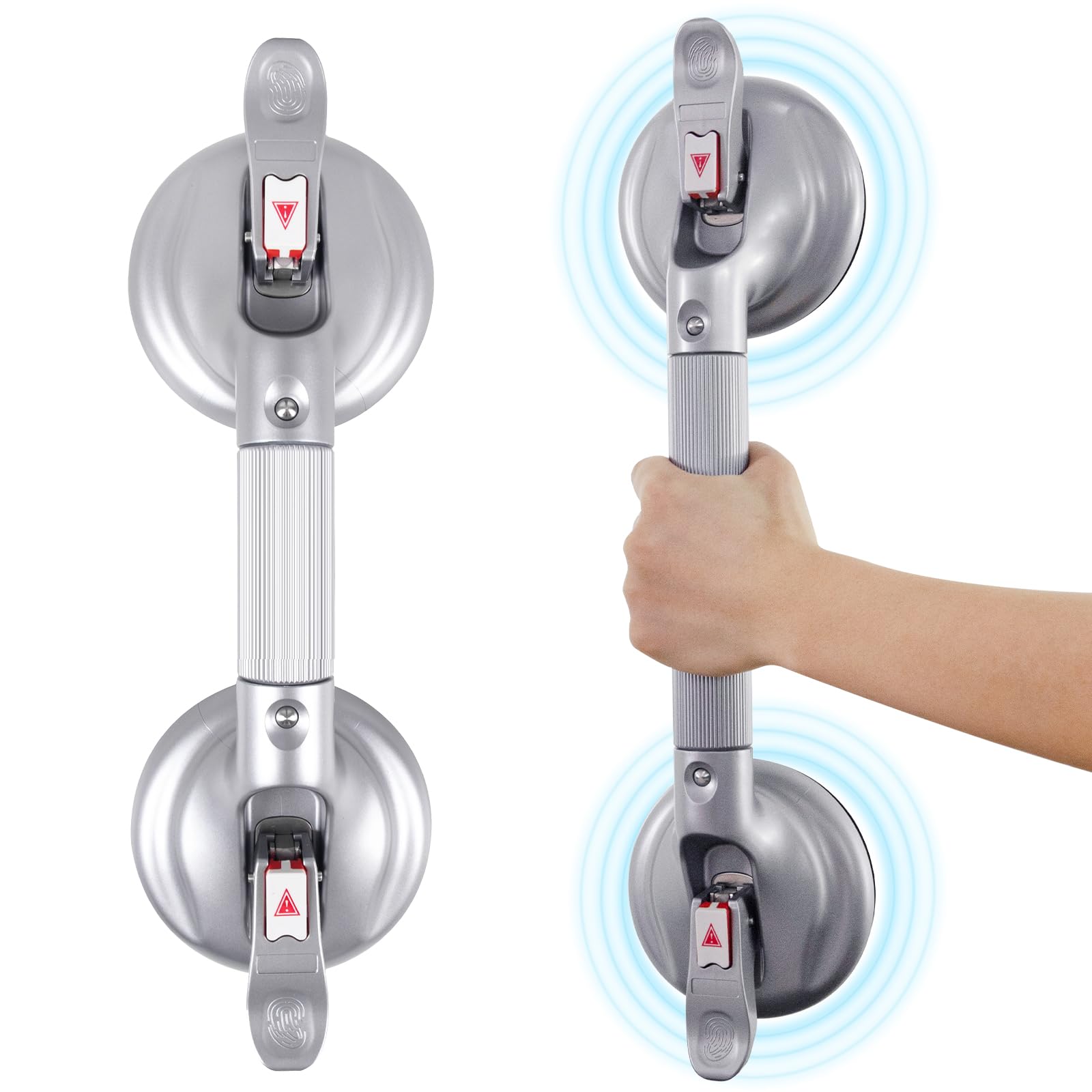 Amazon.com: HEINSY 15-Inch Suction Shower Grab Bar, Heavy Duty Portable ...