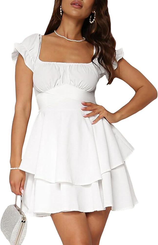 White Graduation Dresses Short
