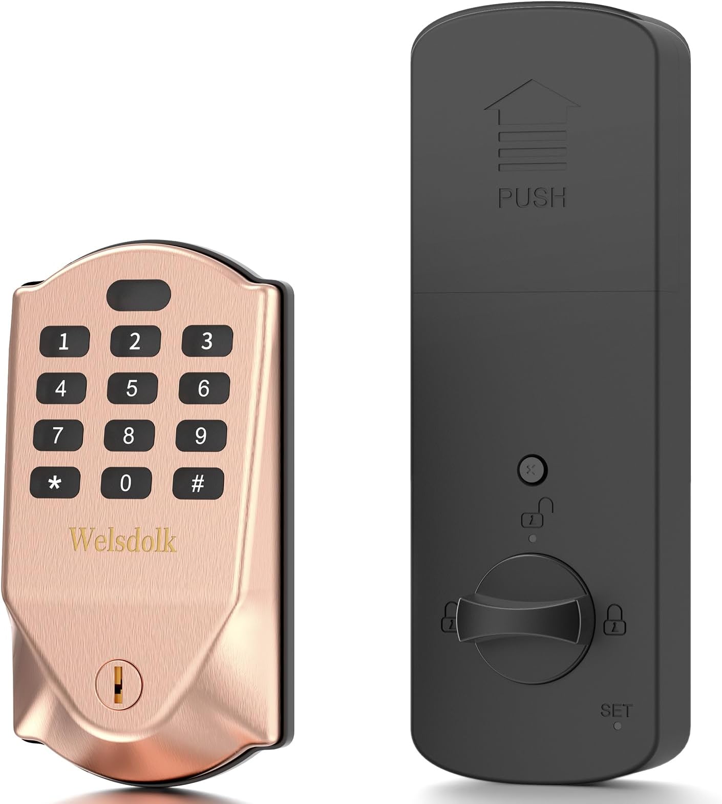 Keyless Entry Door Lock with Keypad, Electronic Deadbolt Combination ...