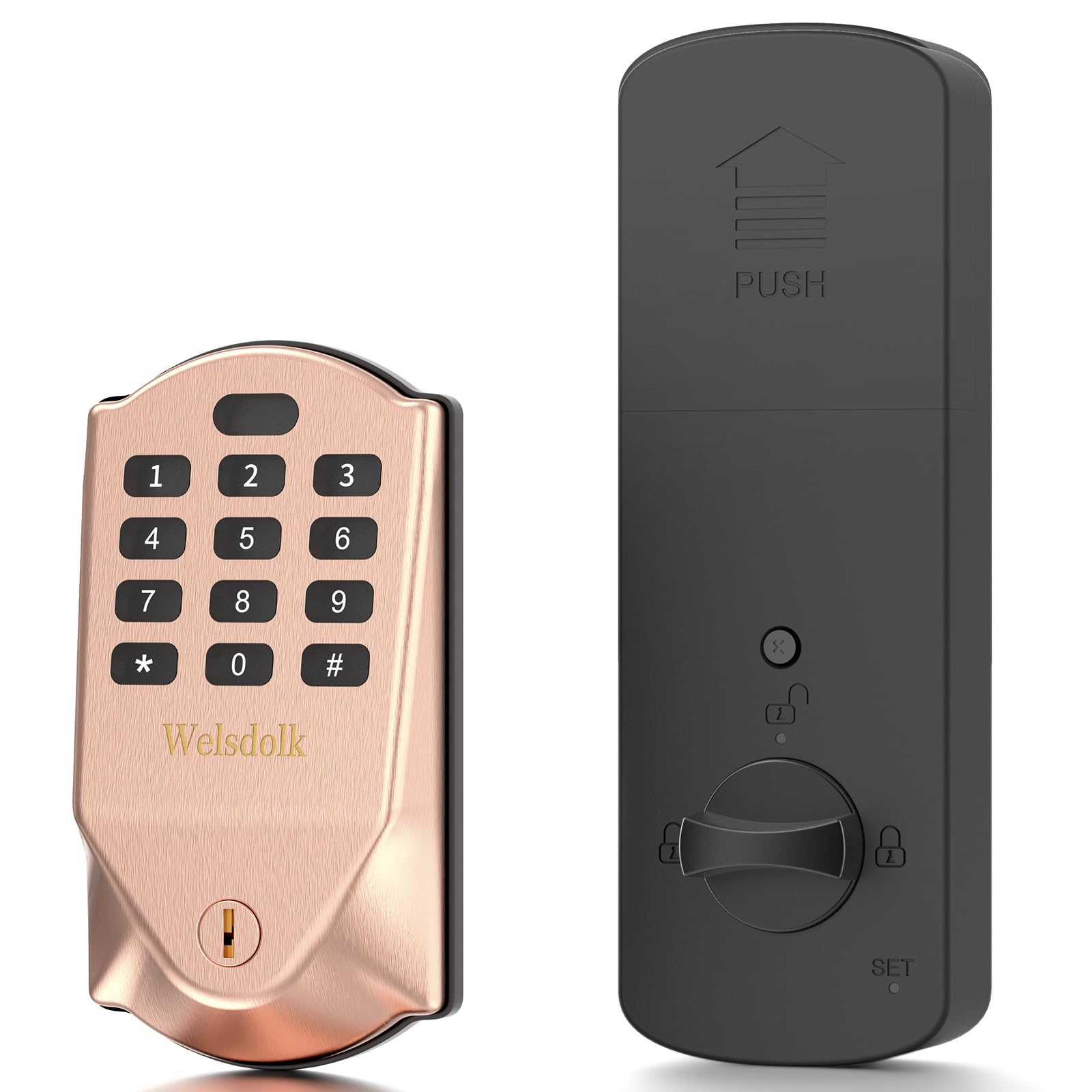 Keyless Entry Door Lock Deadbolt, Electronic Keypad Code Deadbolt,Smart ...