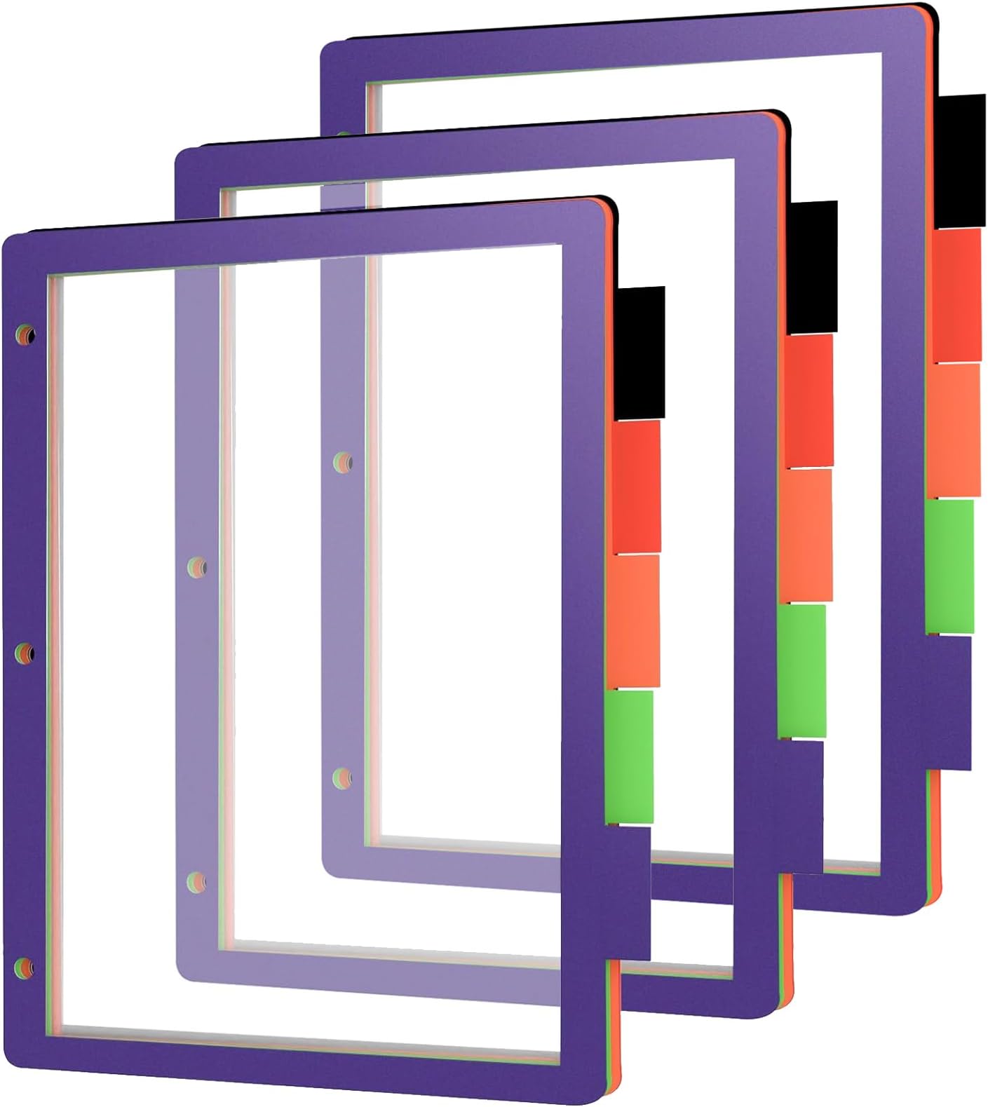 Amazon.com : zmybcpack 3 Ring Binder Dividers with 8-Tabs for Letter ...