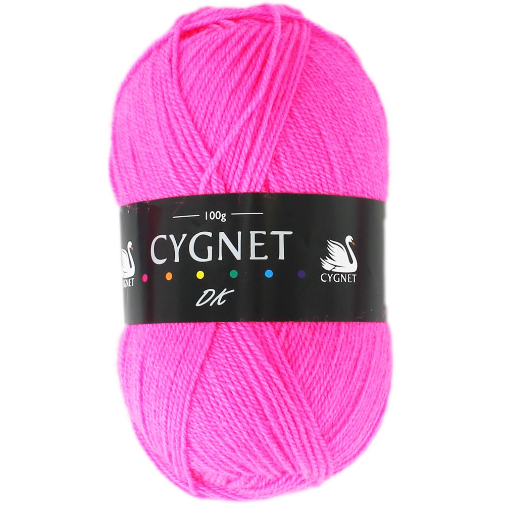 Cygnet Bright Pink Double Knitting Yarn - 100g : Amazon.co.uk: Home ...