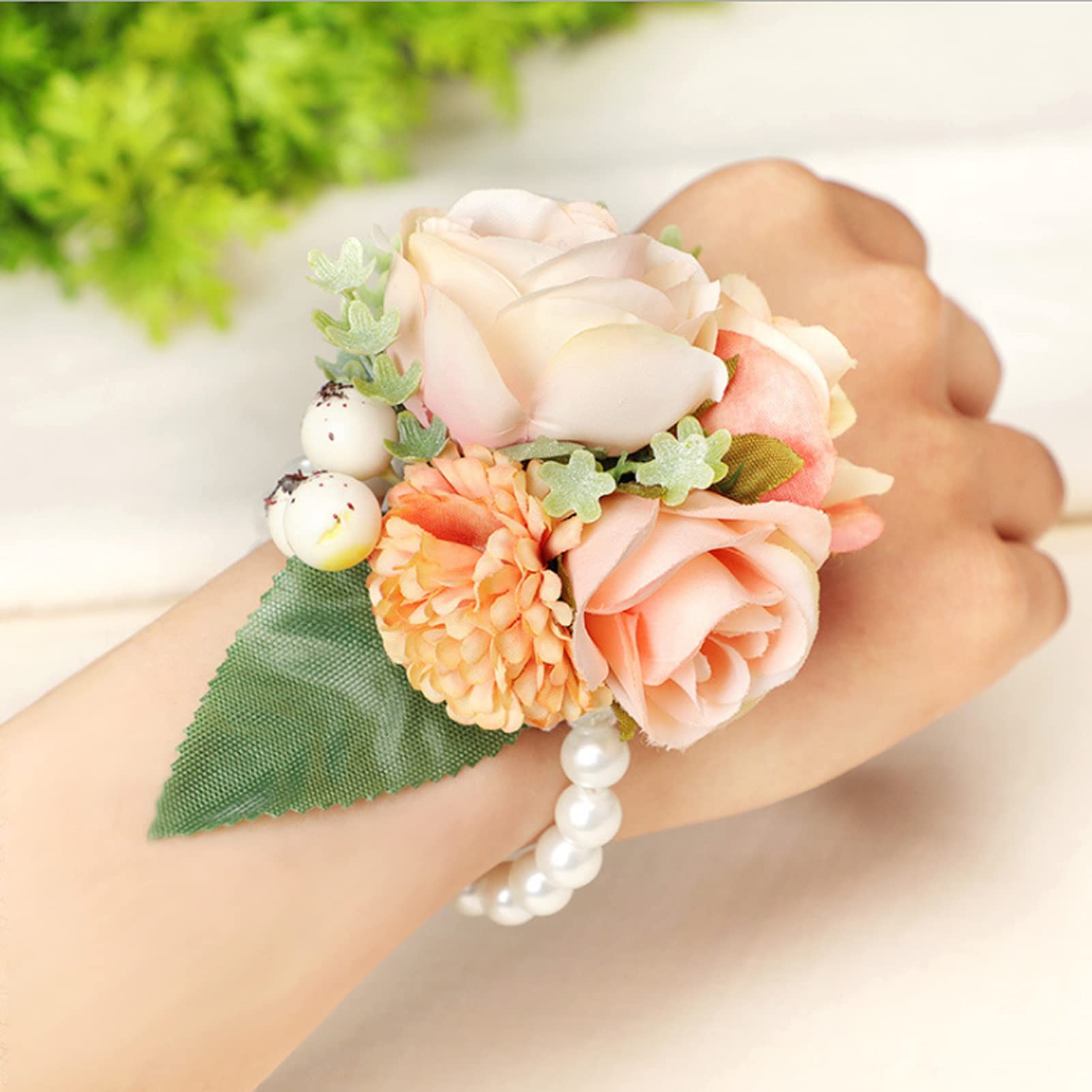 Hand Flower For Wedding Wholesale CRASPIRE 2PCS Wedding Wrist Flower