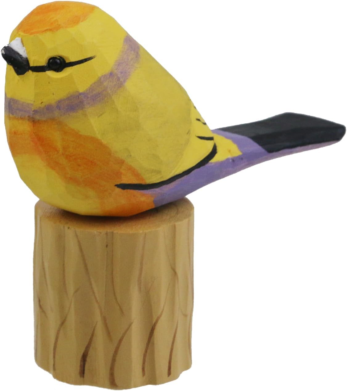 Amazon.com: MY MIRONEY Handmade Wooden Carved Bird Figurine Solid Wood ...