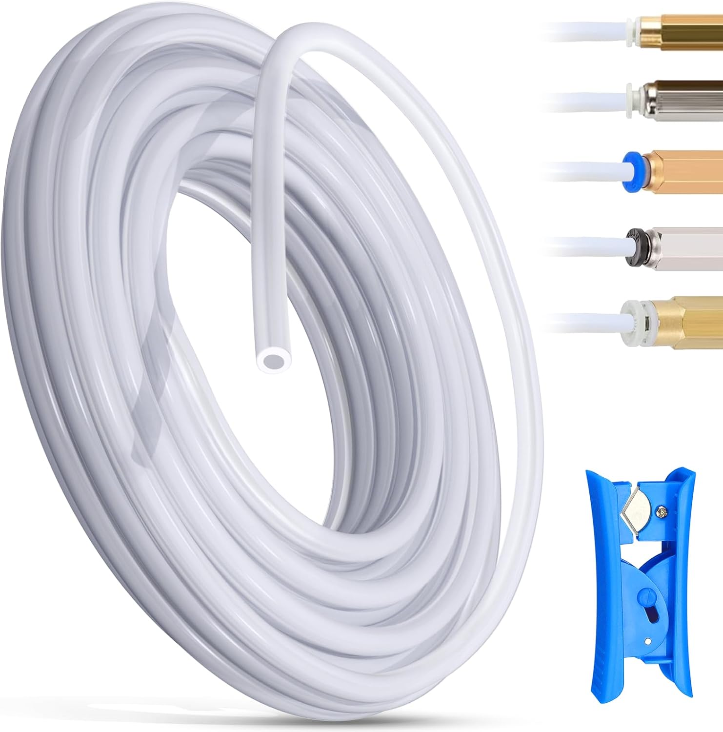 mawmuaw PTFE Tube 4 Meter Bowden Tube 4 mm PTFE Teflon Tubing for 3D ...