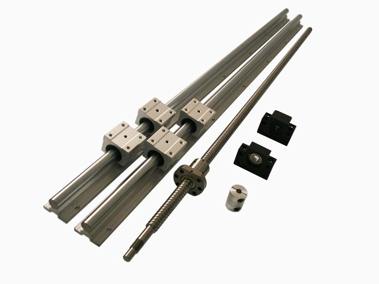 Joomen CNC SBR25 support rail RM2505 ballscrew 1000mm Linear Motion Kit ...