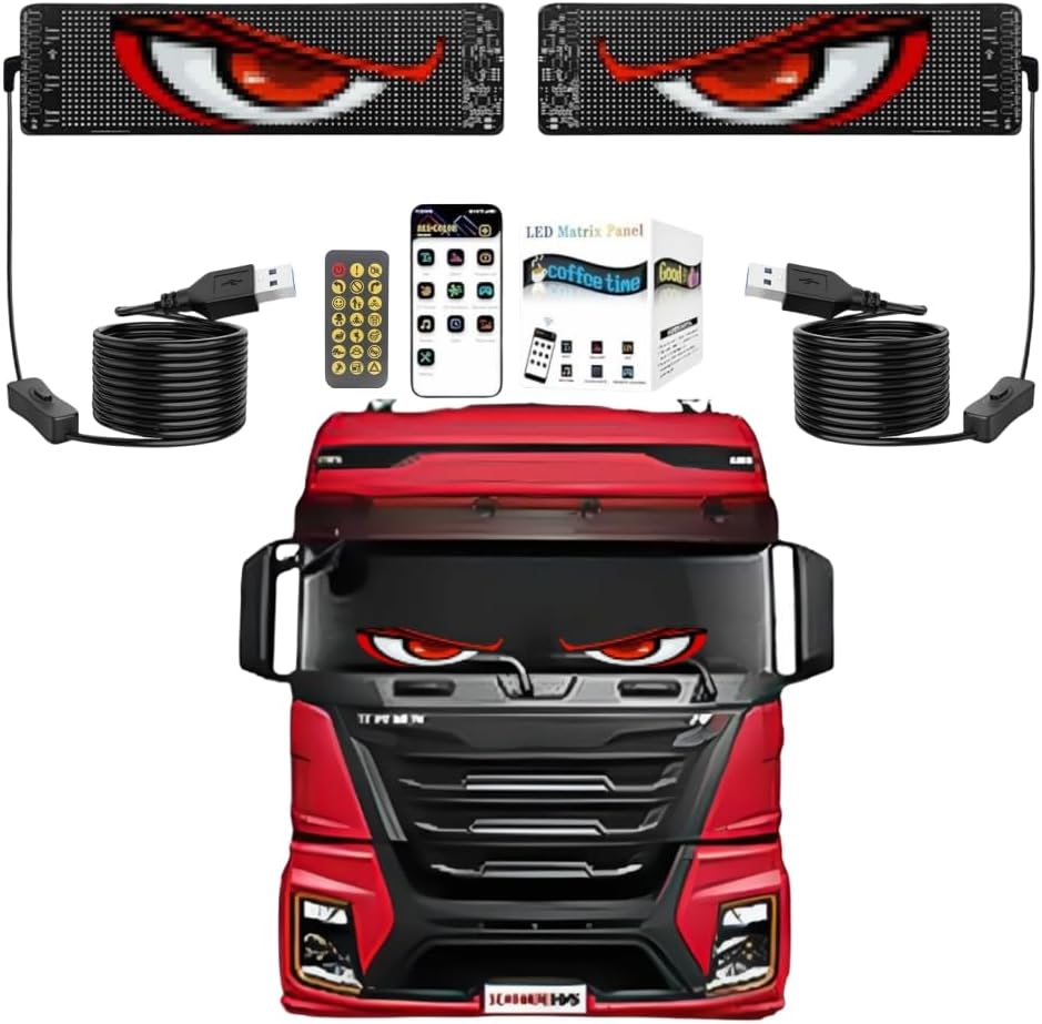(10 * 35cm) Devil Eyes Licht für Auto und LKW,dynamische LED-Augen ...