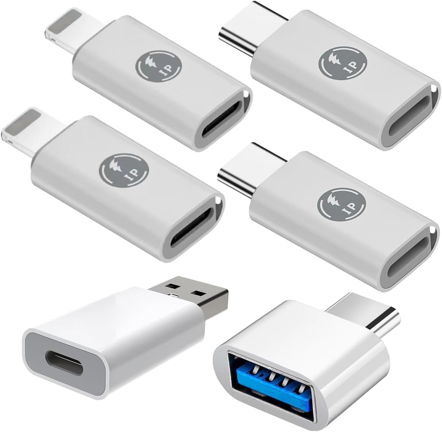 Amazon.com: (6Pack Adapter for iPhone Female to Type C Male,USB C to ...