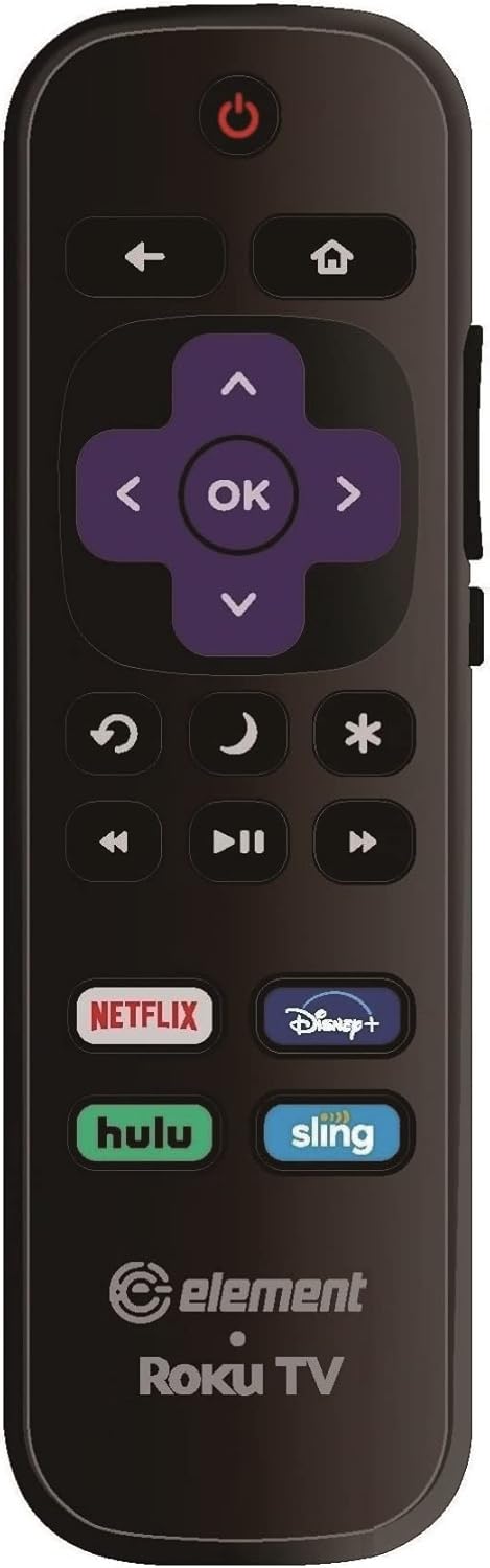 Amazon.com: Element Roku TV Smart 4K Ultra HDTV Replacement Remote ...