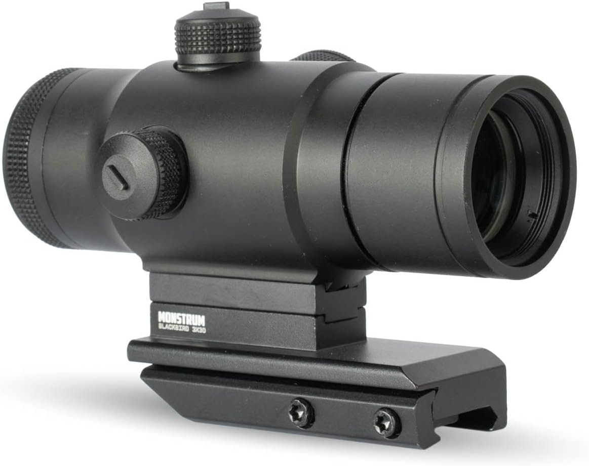 Amazon.com : Monstrum Blackbird G3 3X Prism Scope with Shake Awake ...