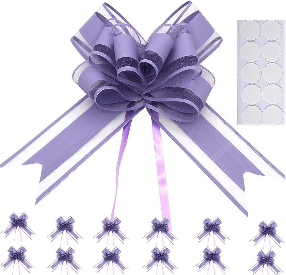 Amazon.com: WDHHNP 10PCS Large Pull Bows,Bows for Gift Wrapping,Organza ...