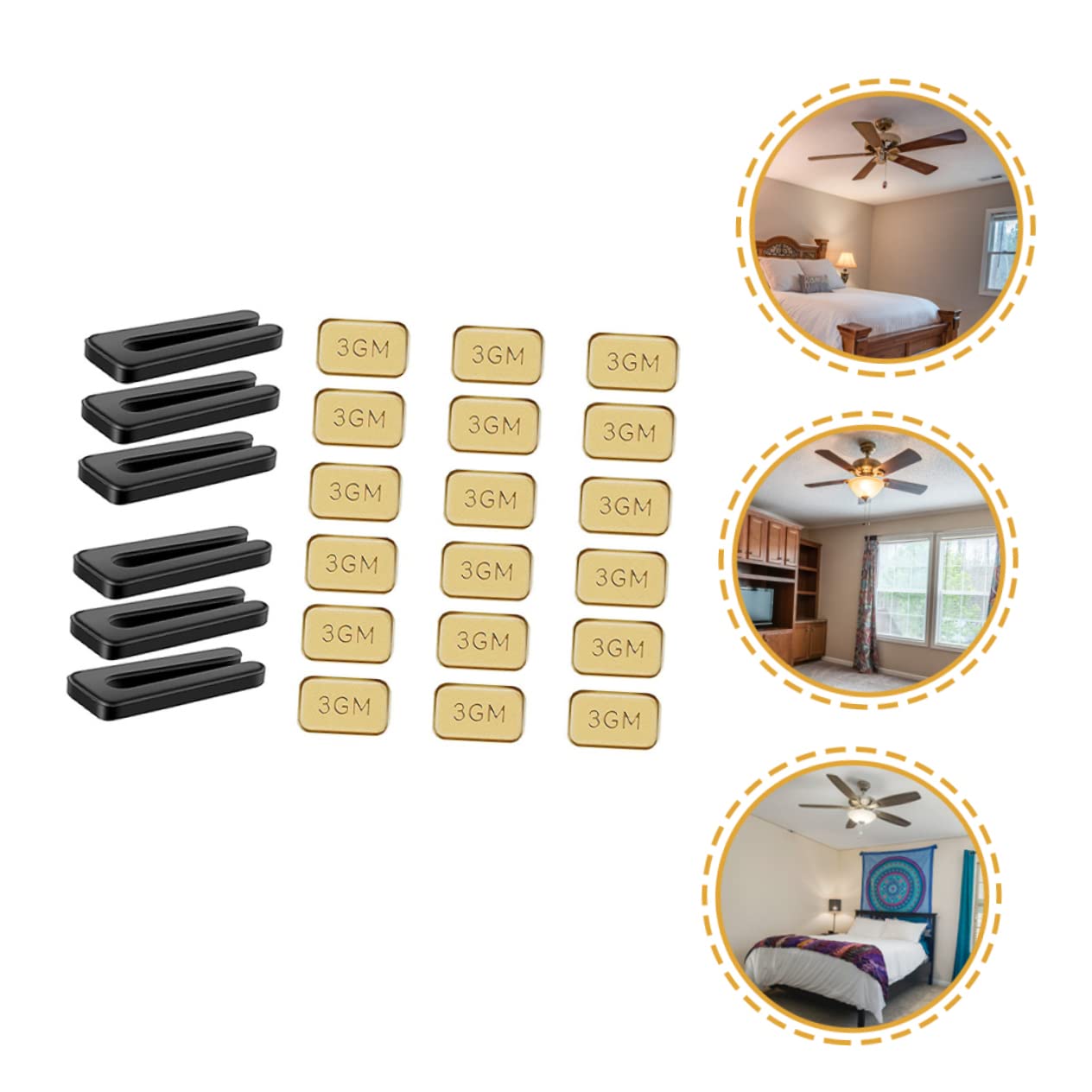 Self Adhesive Fan Blade Weights Ancable 24-Pack Ceiling Fan Balancing ...