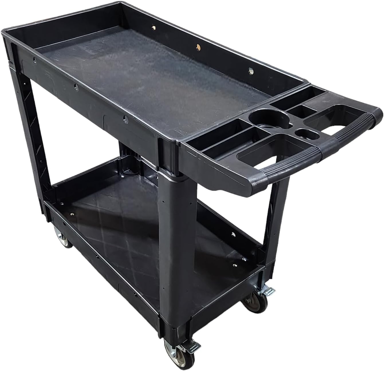Utility Cart with Swivel & Locking Wheels - 40" L x 18" W x 33" H - 550 ...