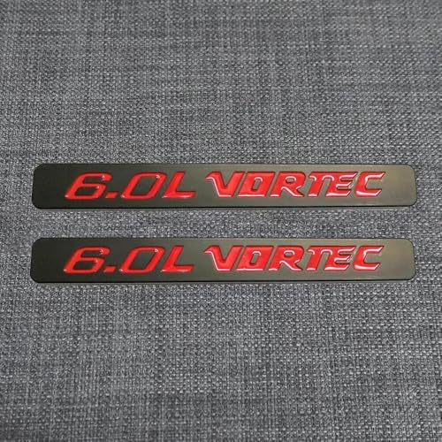 Amazon.com: 2Pcs 6.0L Vortec Emblems 3D Engine Badge Compatible with ...