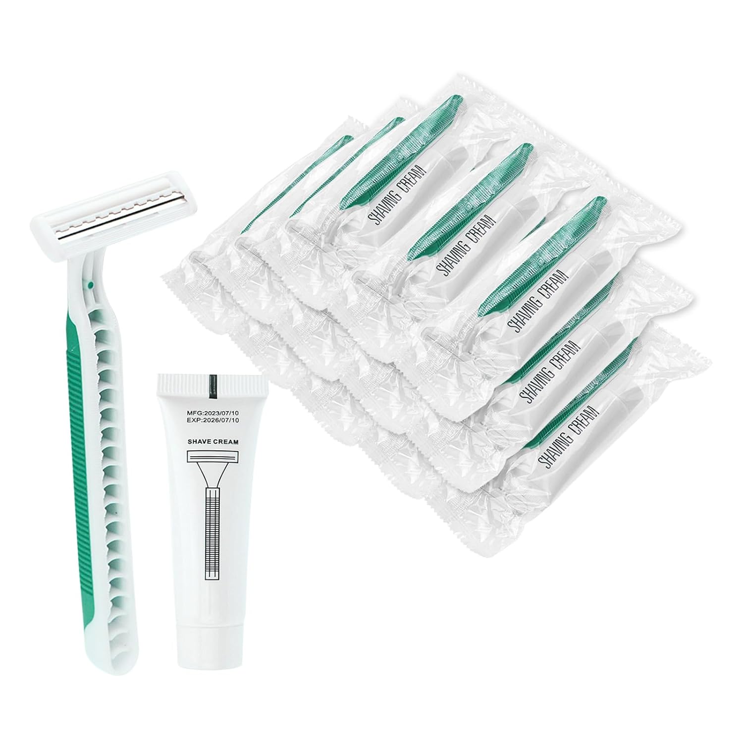 Amazon.com: Disposable Razors in Bulk Pack of 30,Green Disposable ...